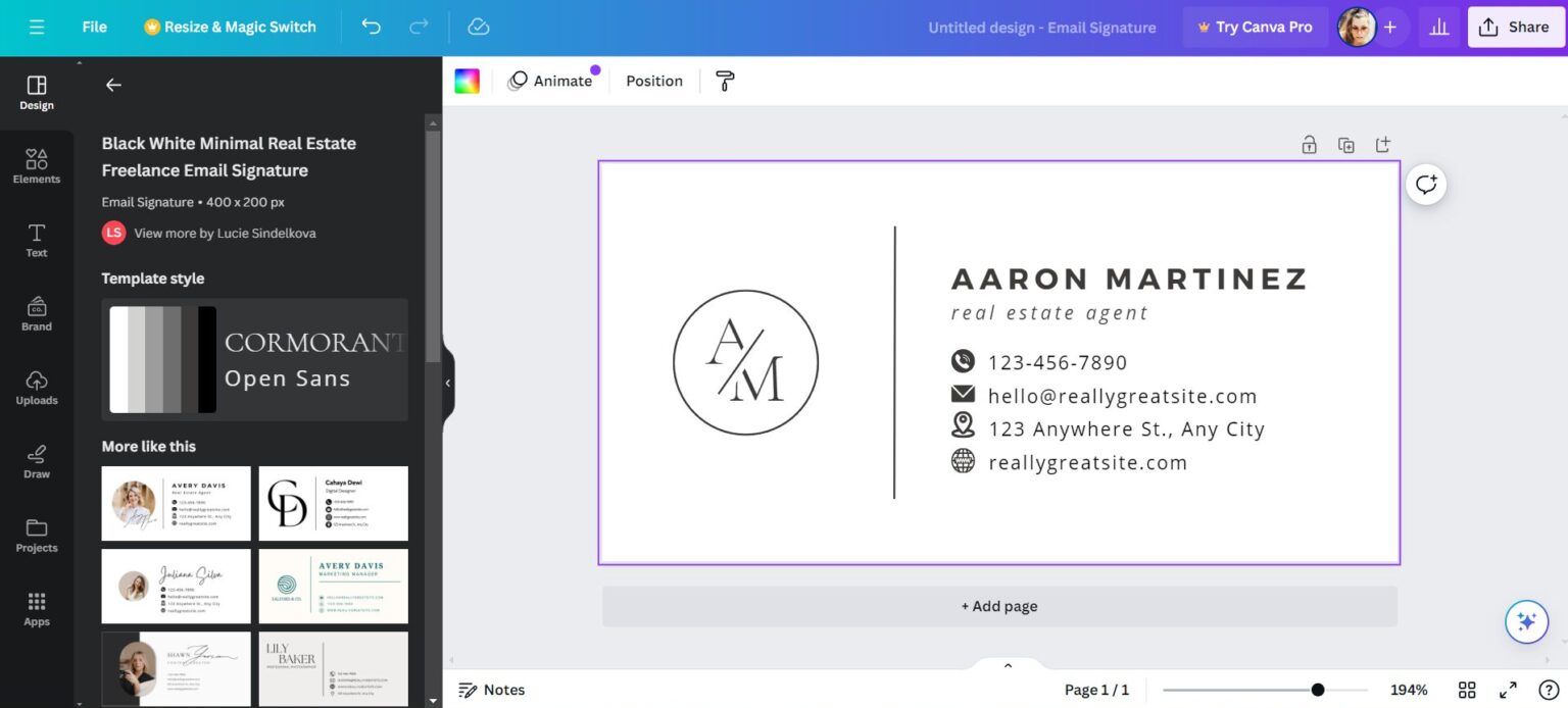 How to Create an Email Using Canva